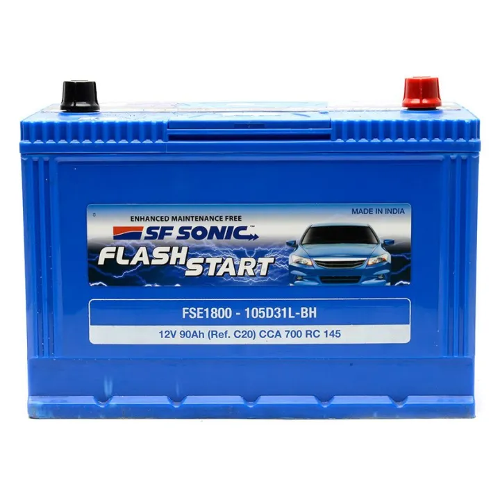 SF Sonic FlashStart 3SMF 105D31L (105AMPS) Maintenance Free Automotive Battery + FREE DHC APM-1 ...