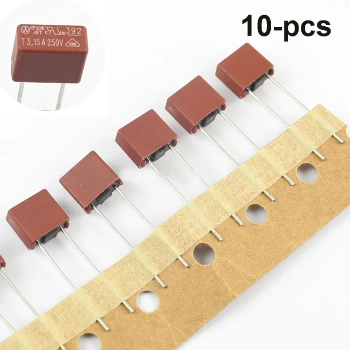 10pcs High Precision Fuse Littelfuse 392 Series TE5 Slow Blow Time-Lag Radial Lead Fuse 250V 3 ...