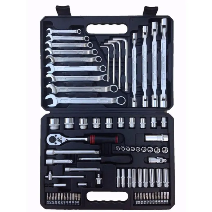 VULCANUS 80pcs tool Set [ socket wrench, combination wrench, extension ...