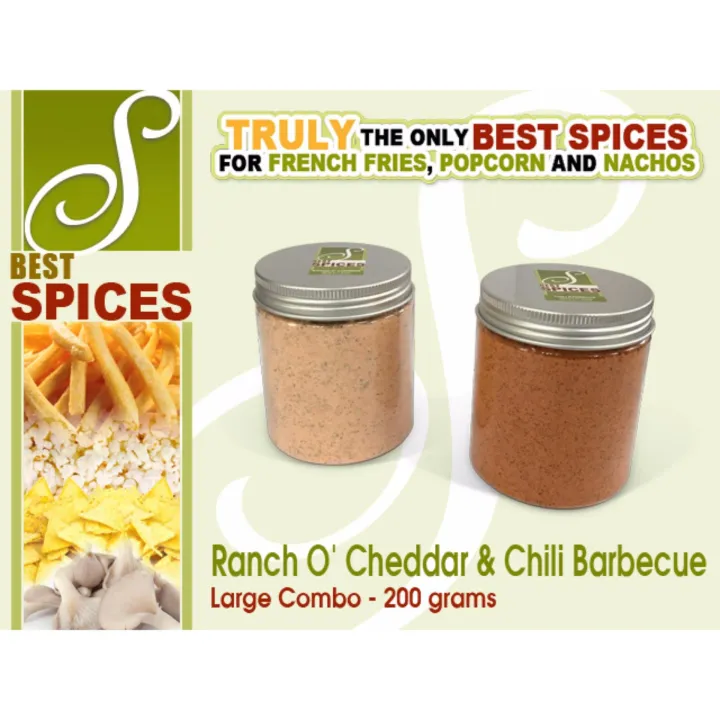 Large Combo Ranch O' Cheddar & Chili Barbecue Best Spices Flavor powder ...