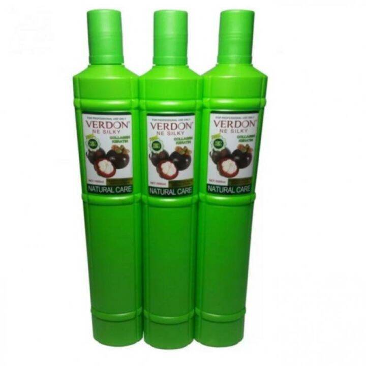 Verdon NE Silky Collagen Keratin Rebonding with Mangosteen 1000ml x 3 ...