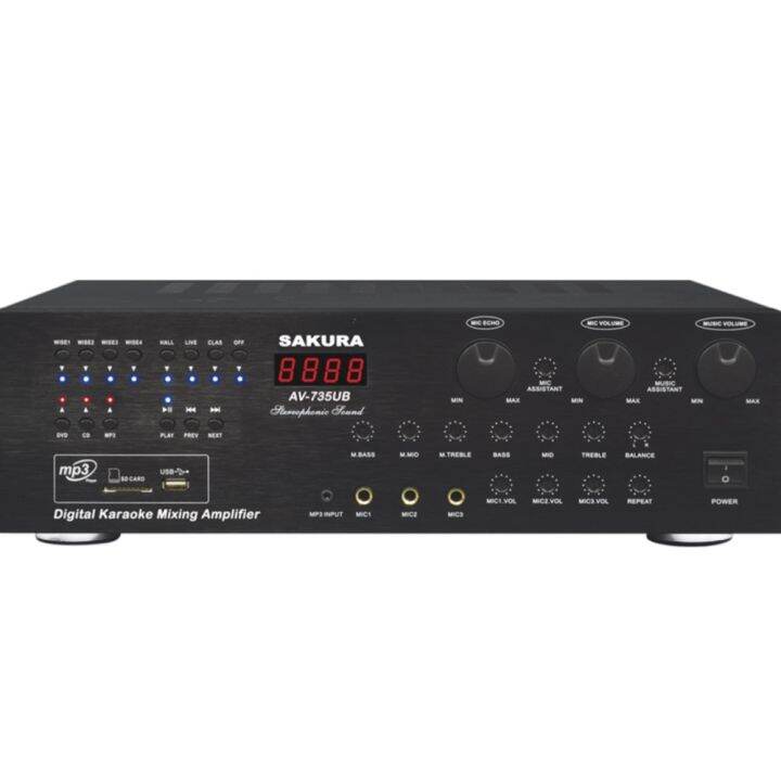 Sakura AV-735UB 700W X 2 Karaoke Mixing Amplifier | Lazada PH