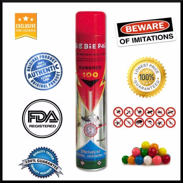 Authentic Big Bie Pai FDA Registered Affordable Aerosol Insect Spray ...