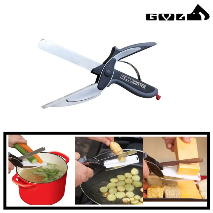 Clever Cutter 2-in-1 Food Chopper your Kitchen Knives Easy Instant to ...