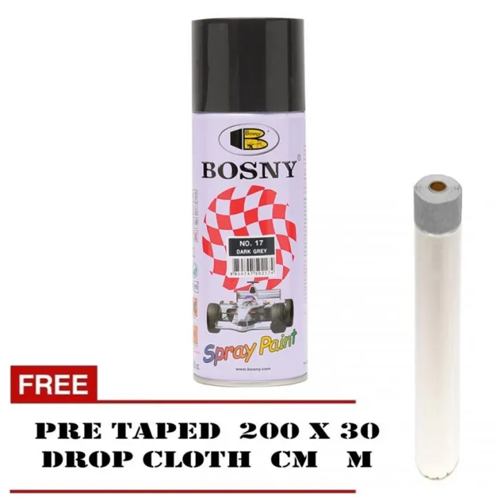 No. 17 Dark Grey Spary Paint Ordinary Color with Free Pre-Tape Drop ...