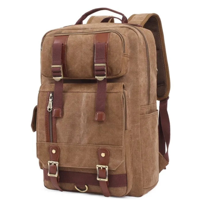 Kaukko Fs261 Men'S Multi-Pocket Backpacks (Khaki) | Lazada PH