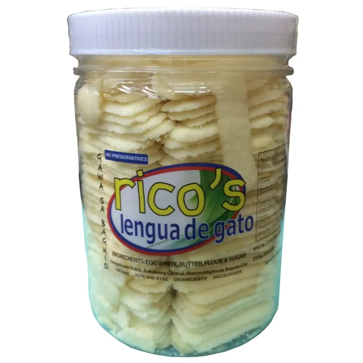 Rico's Lengua De Gato WITH FREE Century TUNA Easy Open Flakes in Oil ...