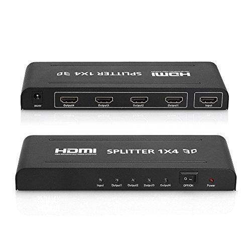 Megulla 4 Port 1×4 (1 Input 4 Output) Full-Hd 1080P Hdmi Splitter With ...