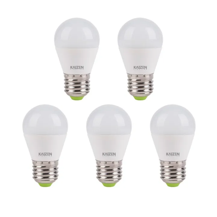 Kaizen Lighting 3 watts LED Bulb Set of 5 (Day Light) | Lazada PH