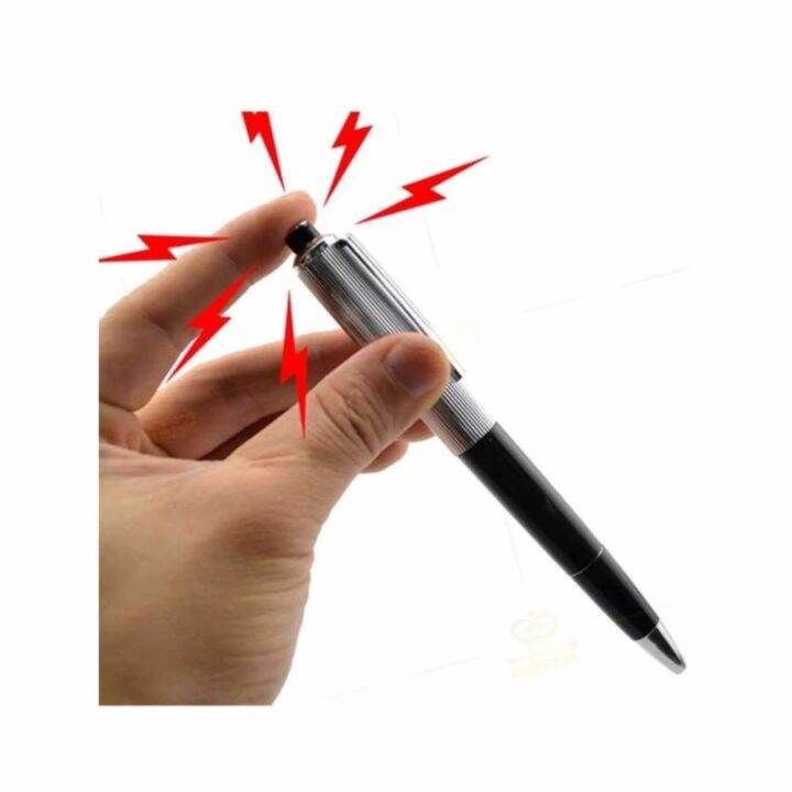 Funny Electric Shocking Pen Prank Trick Novelty Gift Shock Pen (BLACK ...