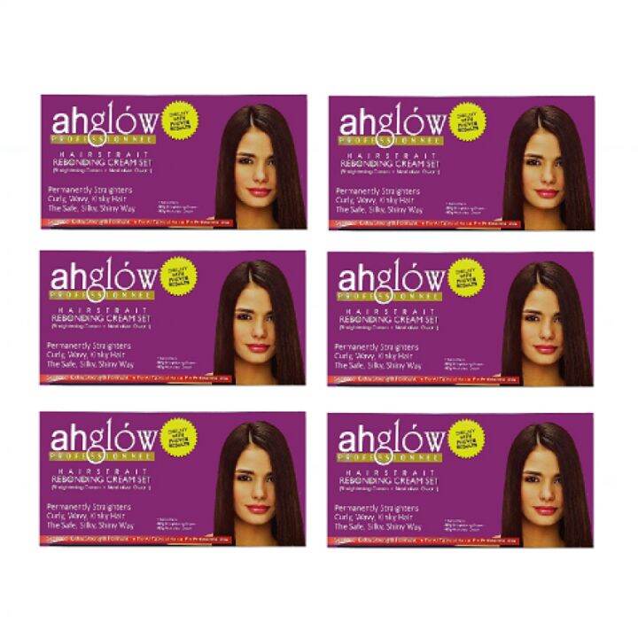 Ahglow Hair Rebonding Set with KERATIN 2x 480g (Case of 6) | Lazada PH