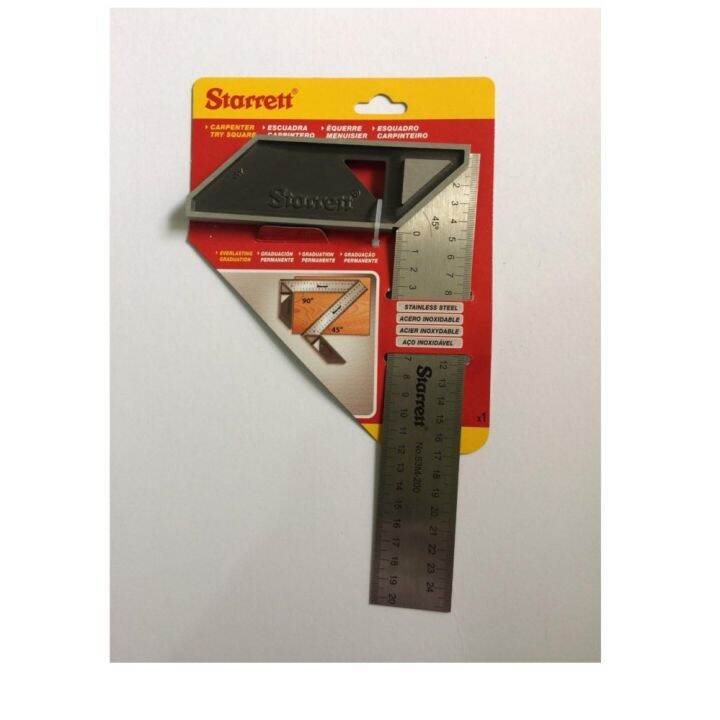 STARRETT TRY SQUARE K-53m-200-s 200mm (squala 8") | Lazada PH