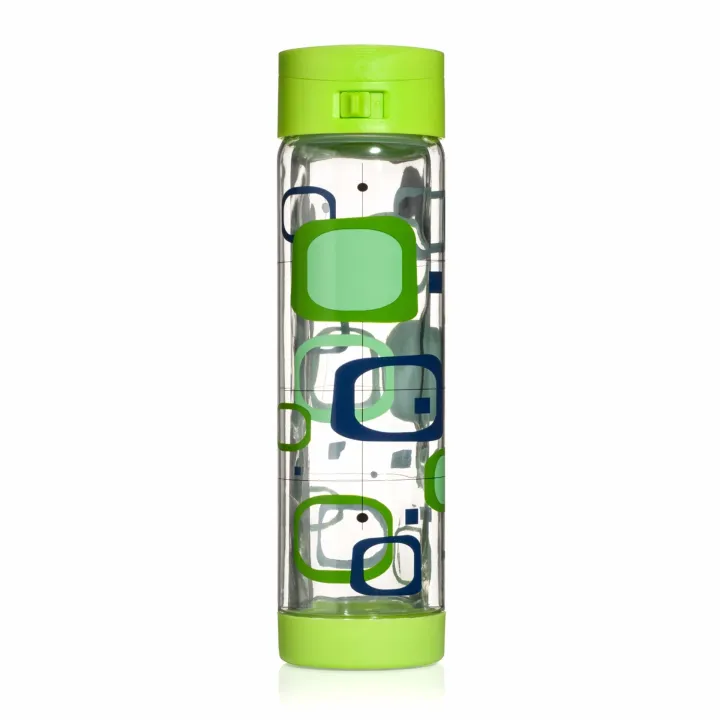 Glasstic Shatterproof WaterBottle Retro Design (Green) | Lazada PH