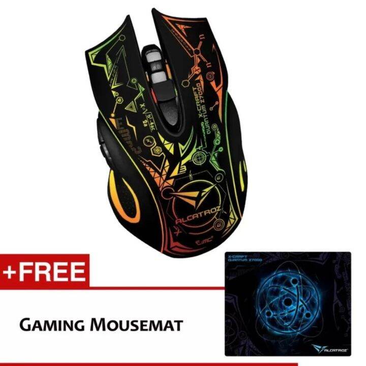 Alcatroz Gaming Mouse X-craft Quantum Z7000 with Free X-Craft Pro ...