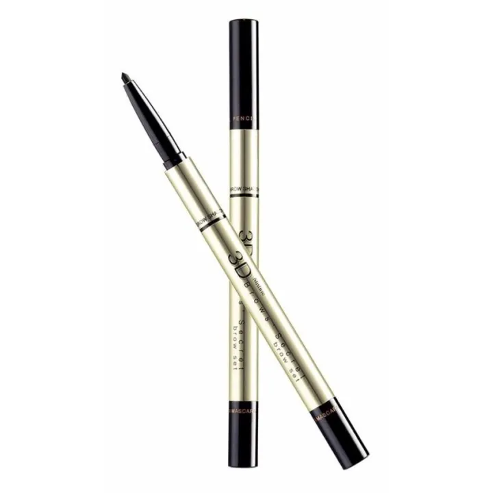 Mistine 3D Brows' Secret Eye Brow Set (3 in 1 Pencil, Shadow, Mascara ...