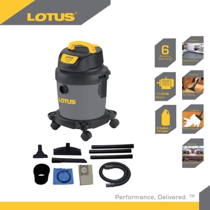 Lotus LT1828P 10 Liters / 3-Gallon Wet / Dry Vacuum | Lazada PH