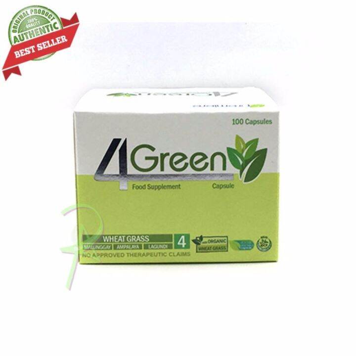JC Premiere 4Green Capsules Box of 100 | Lazada PH