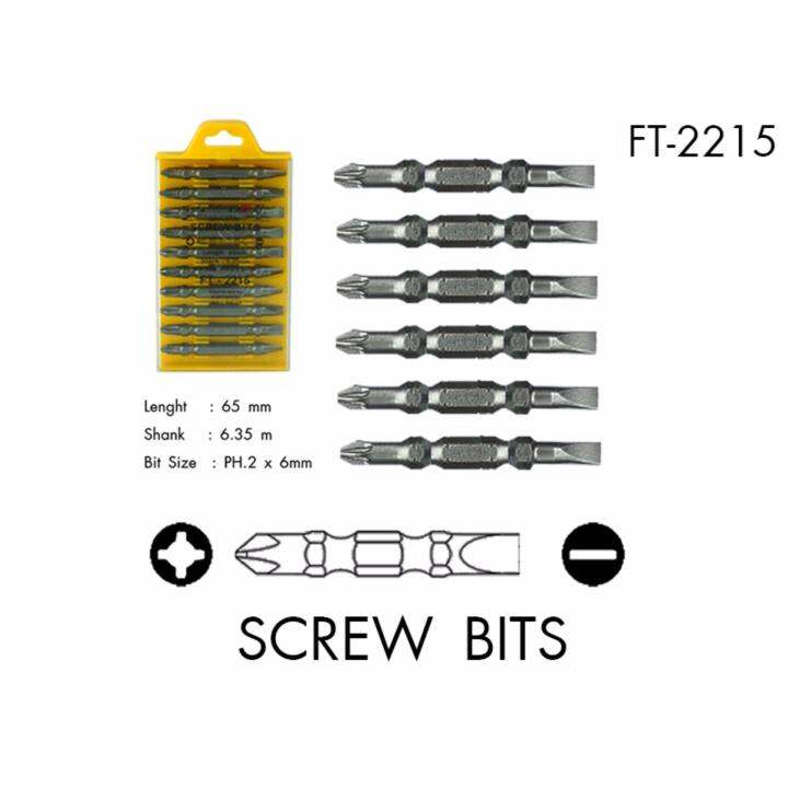 Creston 10pcs Screw Bits Set (+PH.2 x -6mm) 65mm | Lazada PH