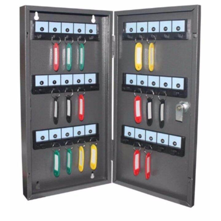 Heavy Duty Metal Powder Coated Key Box for 30 Keys Capacity with FREE ...