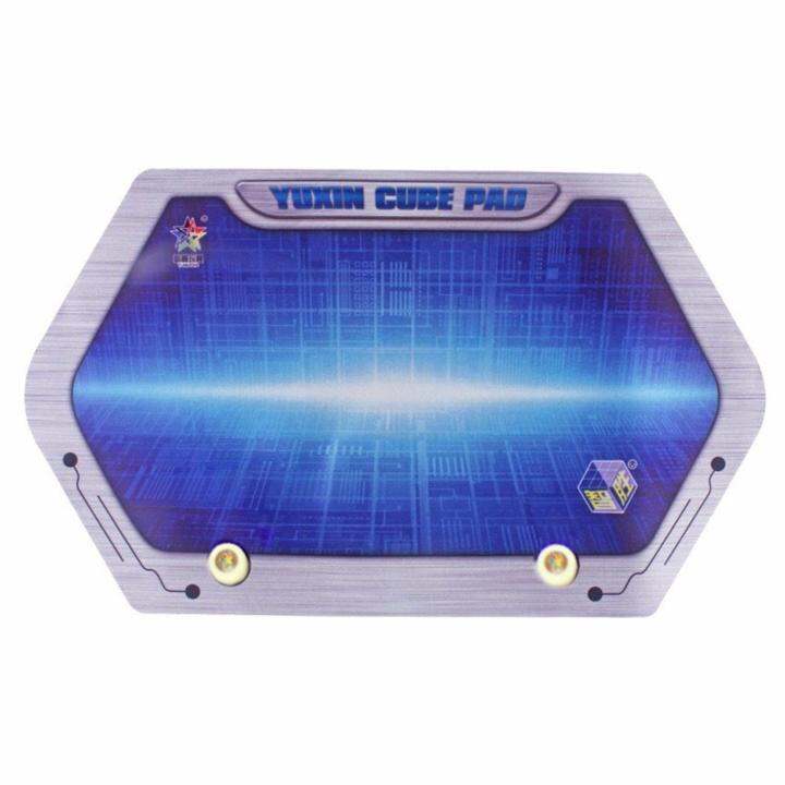 YuXin Speed Stackmat Rubik's Cube Short Hexagon Mat Blue and White Line ...