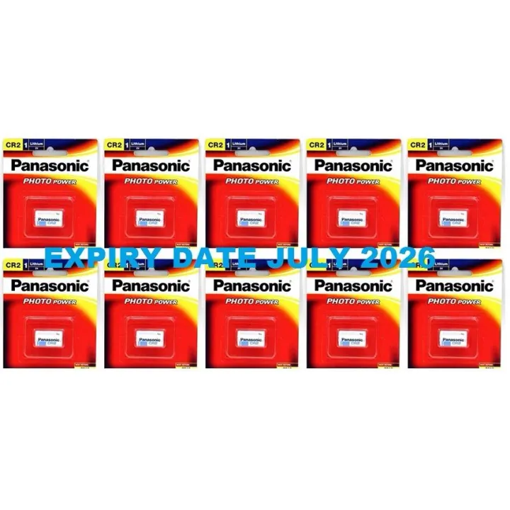 PANASONIC CR2 BATTERY 3V LITHIUM (SET OF 10PCS.) | Lazada PH