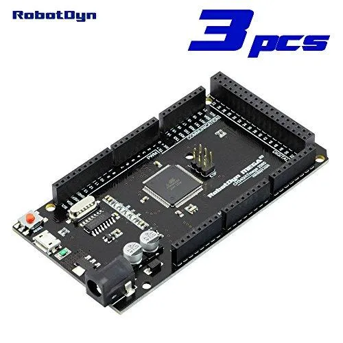 Robotdyn - 3 PCS - Mega 2560 R3 CH340G/Atmega2560-16AU- Microusb- Compatible For Arduino Mega ...