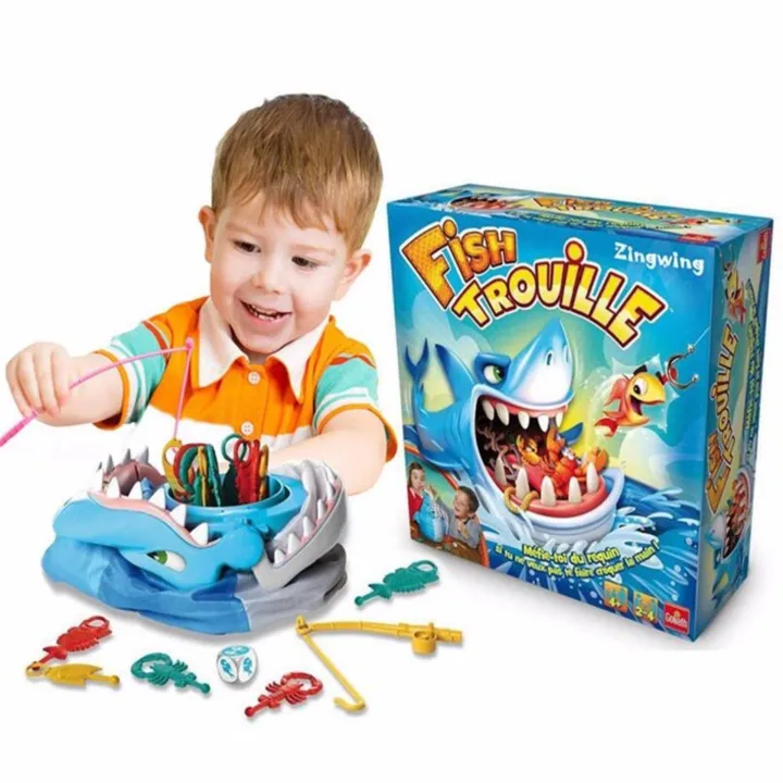 Great Shark Board Game Family Kids Party Interactive Fun Shark Toys ...