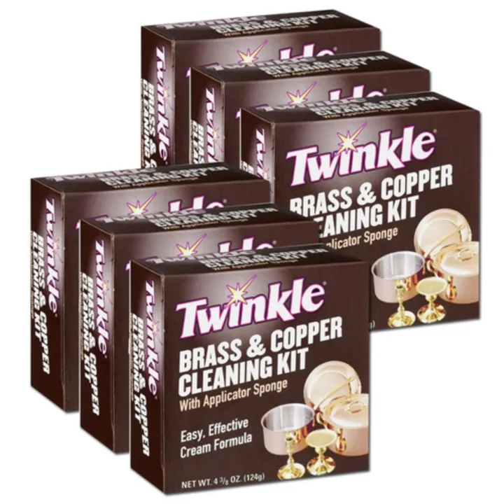 Twinkle Brass & Copper Cleaning Kit 6 Pack (124g per pack) | Lazada PH