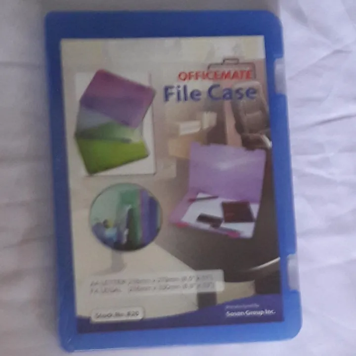 Envelope hard plastic File case for safety documents color blue | Lazada PH