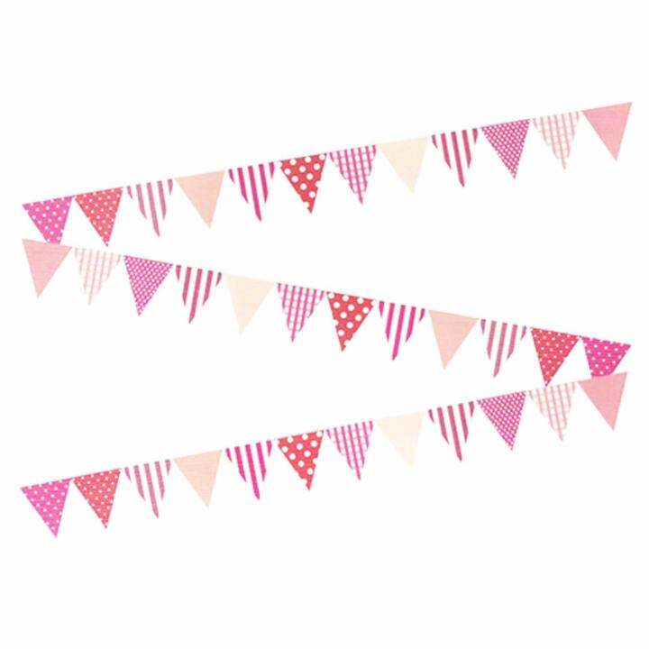 Pink Banners for all Occasions Assorted Design Party Flags, 3-pack ...