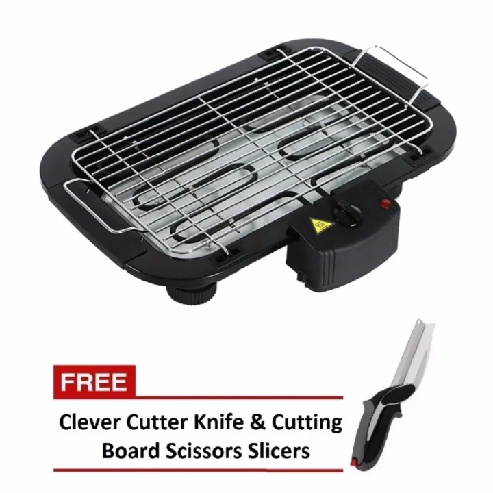 Electric Barbecue Grill Outdoor BBQ with free 2 in 1 Clever Cutter ...