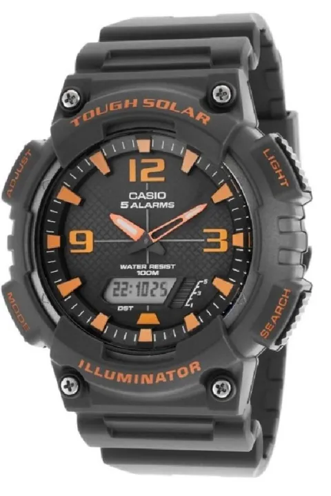 Casio Tough Solar Illuminator Men's Black Resin Band Watch AQ-S810W ...