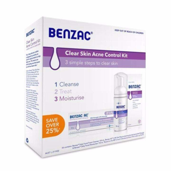 Benzac Clear Skin Acne Control Kit | Lazada PH