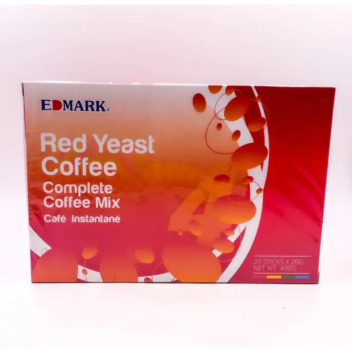 Edmark Red Yeast Coffee 20 sachets | Lazada PH