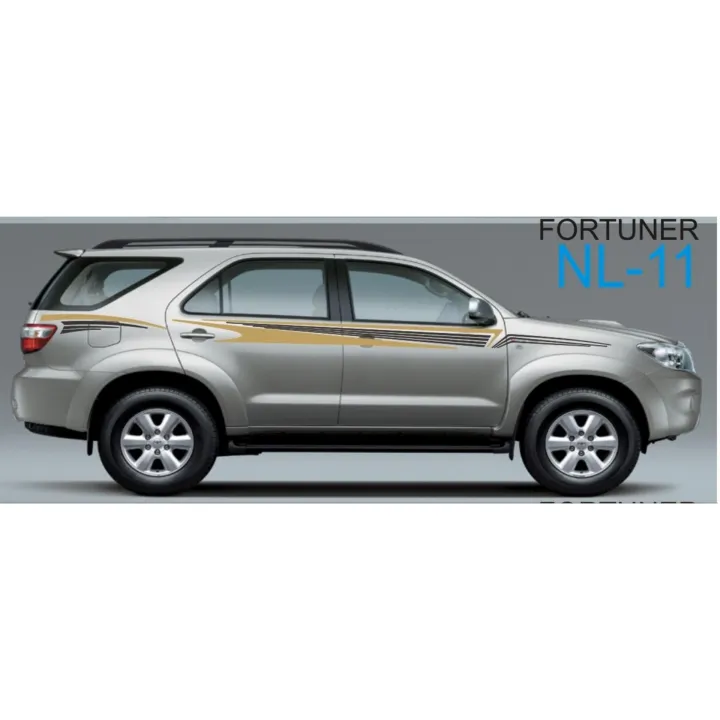 Fortuner Body Sticker NL-11 (Black and Gold) | Lazada PH