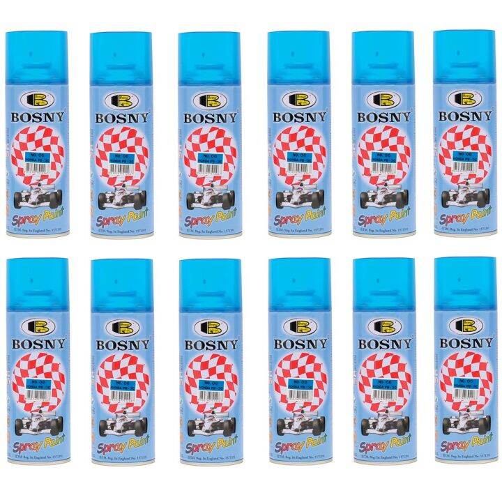 Bosny Spray Paint No. 06 Honda Blue Candy Tone 1 Box X 12 cans NEW ...