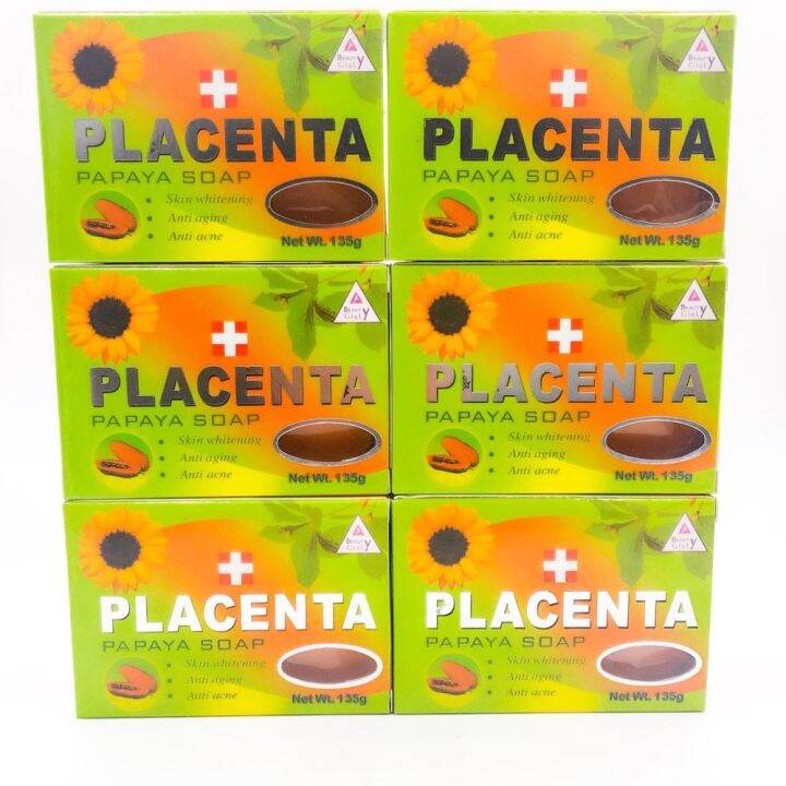 Beauty Girl Placenta Papaya Soap Set of 6 | Lazada PH