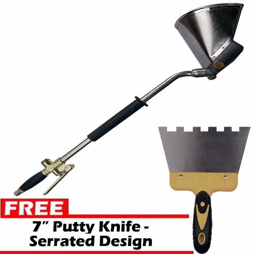 Hitech Ceiling Air Hopper Scoop and Shoot Mortar Plaster Gun (Silver ...