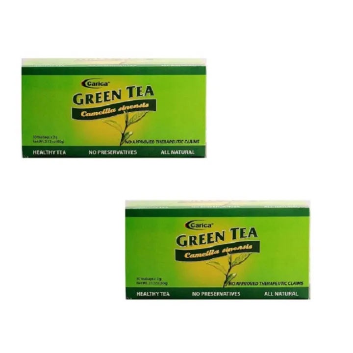 Carica Green Tea - Box of 30 Tea bags (2g per tea bag) Set of 2 | Lazada PH
