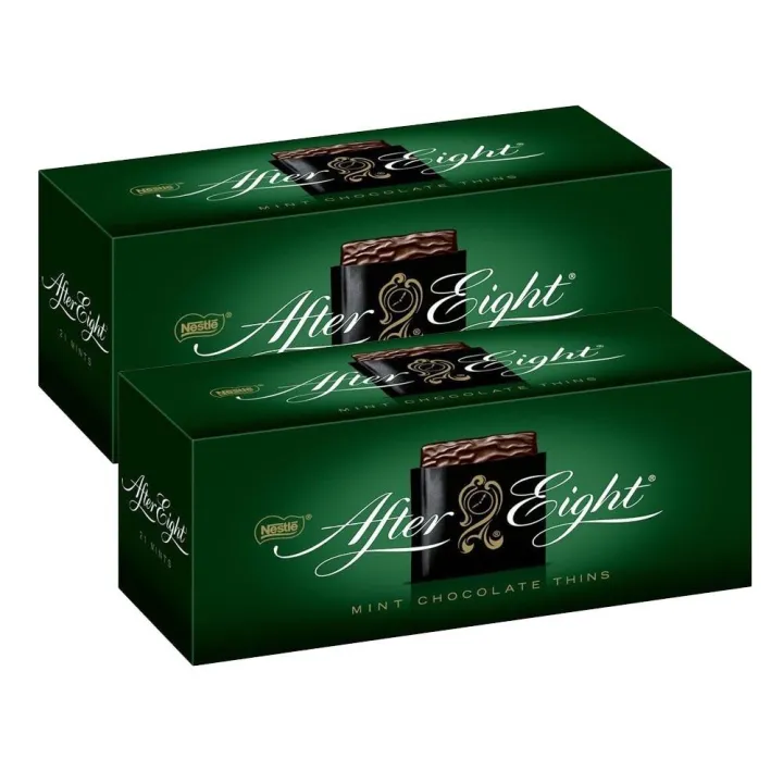 Nestle After Eight Mint Chocolate Thins Mints 2 Pack (300g per pack ...