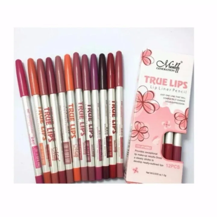 True Lips Lip Liner Set of 12 (Multicolor) | Lazada PH