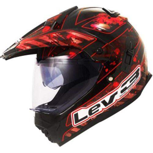 Lev3® DualSport Motard BJ-8910 Army Motorcycle Helmet | Lazada PH