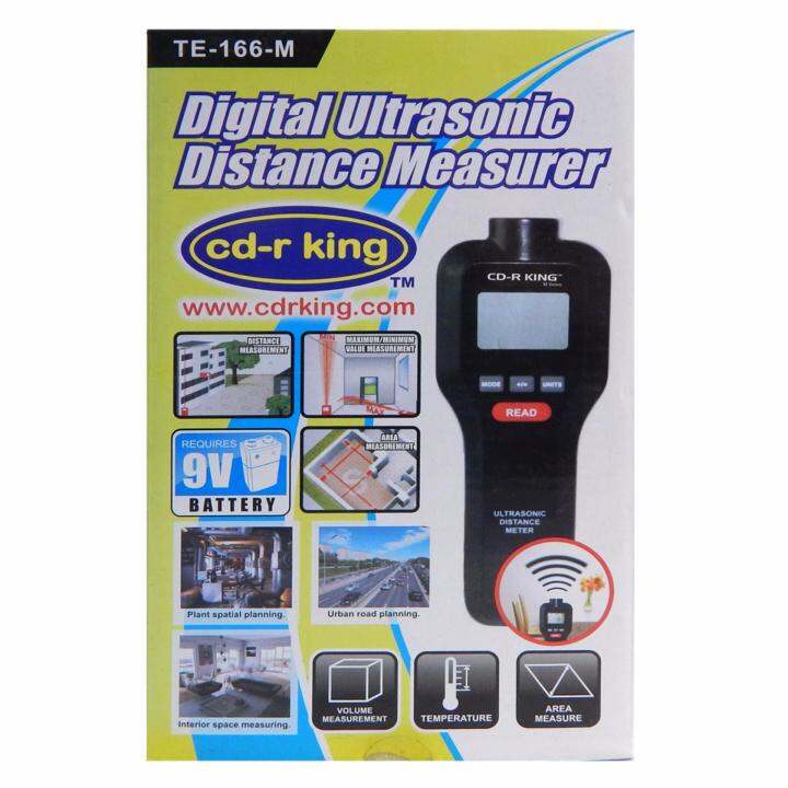 CD-R King Digital Ultrasonic Distance Measurer with Free Battery TE-166 ...