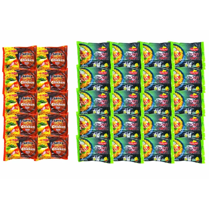 Lucky Me Pancit Cantoon Chillimansi 60g 20'S / Lucky Me Noodles Spicy ...