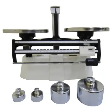 Double Pan Balance Labeled Parts