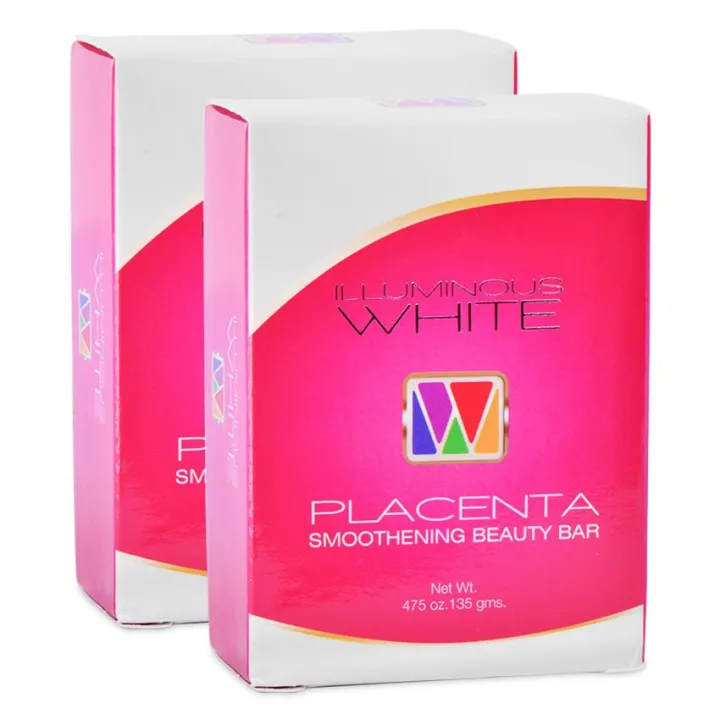 Illuminous White Placenta Smoothening Beauty Bar 135g, Pack of 2 ...