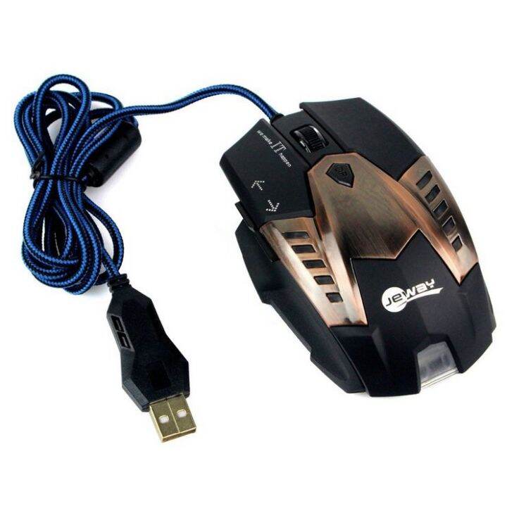 Jeway 1301 Wired LED Optical Gaming Mouse (Black) | Lazada PH