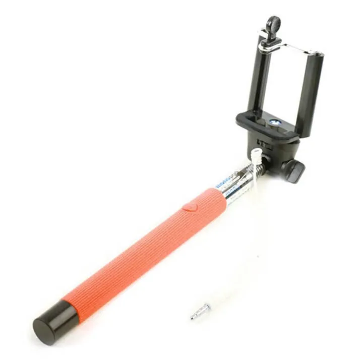 Mobile Phone Monopod with Cable Shutter (Orange) | Lazada PH