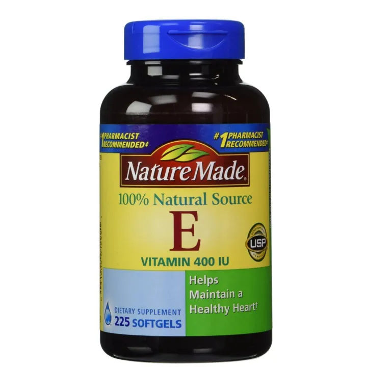 Nature Made 100% Natural Source Vitamin E 400 IU, 225 Softgels | Lazada PH
