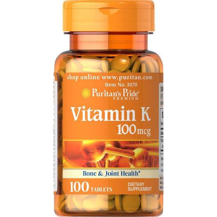 Puritan's Pride Vitamin K 100 mcg, 100 Tablets | Lazada PH